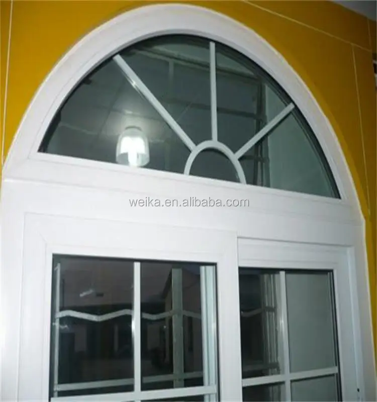 Half Moon And Fixed Windows Casement Window Pvc Window - Buy Half Moon ...