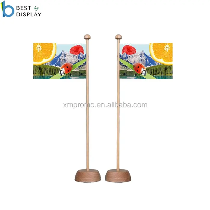 Wholesale Desk Banner Flags - Customizable Table Flag Stands