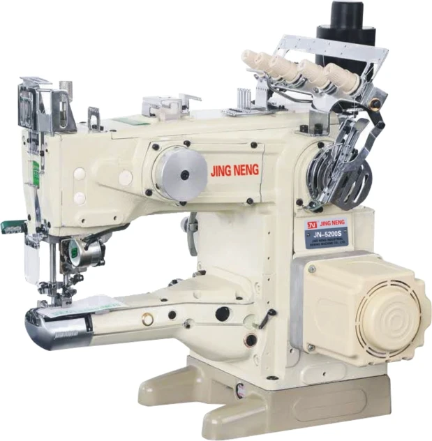 4 Needle 6 Thread Straight Arm Interlock Chainstitch Machine