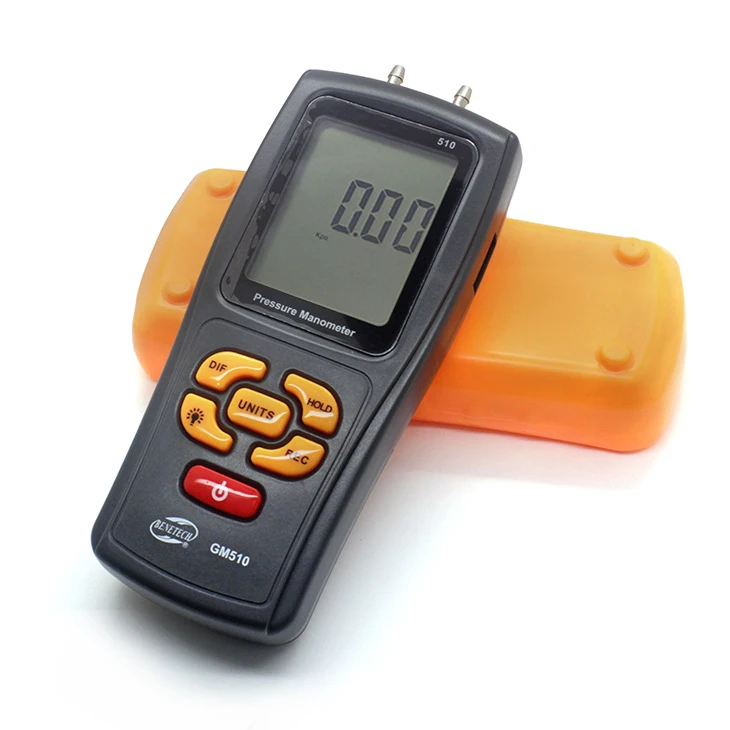 HVAC Testing Instrument HT-1890 Digital Manometer - Handheld Pressure ...