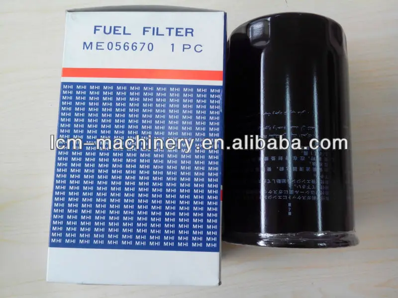 Me056670 Mitsubishi 6d24 Fuel Filter For Kobelco Sk450-6 Excavator ...