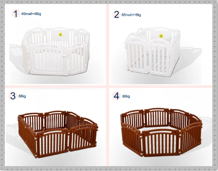 2017 New Product European Standard Adult Baby Playpen With White Color ...