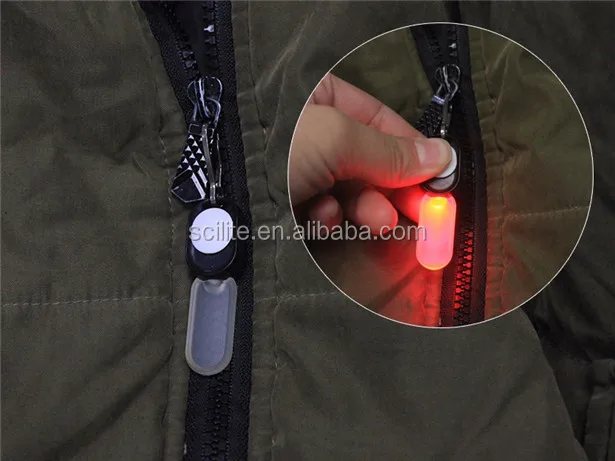 Custom Cheap Led Zipper Light Mini Led Flashing Zipper Safety Night ...
