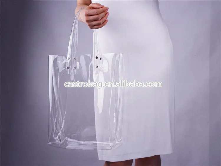 Women Clear Pvc Vinyl Plastic Shoulder Bag Handbag Transparent - Buy ...