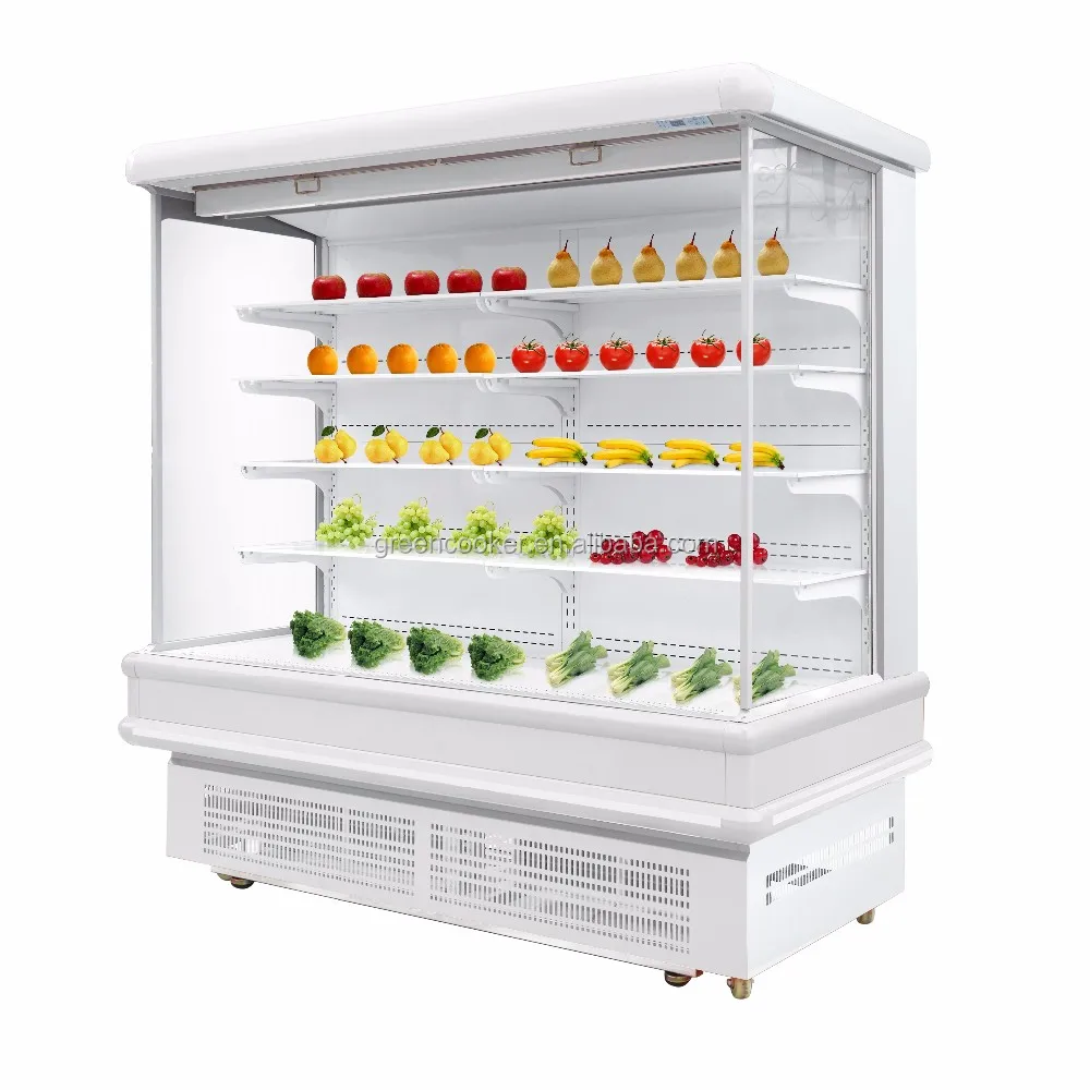 Supermarket Open Dairy Cabinets Remote Multidecks Open Chiller