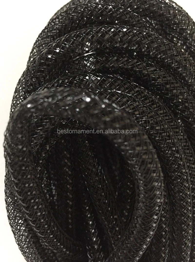 Halloween Deco Mesh Tubing Ribbon - Orange, Black, Purple