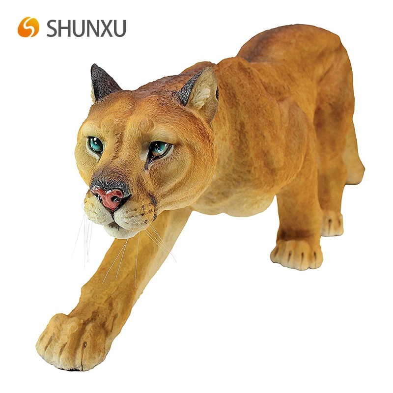 Life Size Resin Prowling American Mountain Cougar Statue