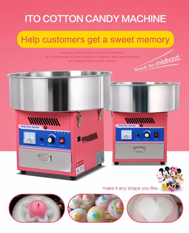 Hot Selling Automatic Commercial Electric Flower Cotton Candy Machine - Buy Cotton Candy Machine ...