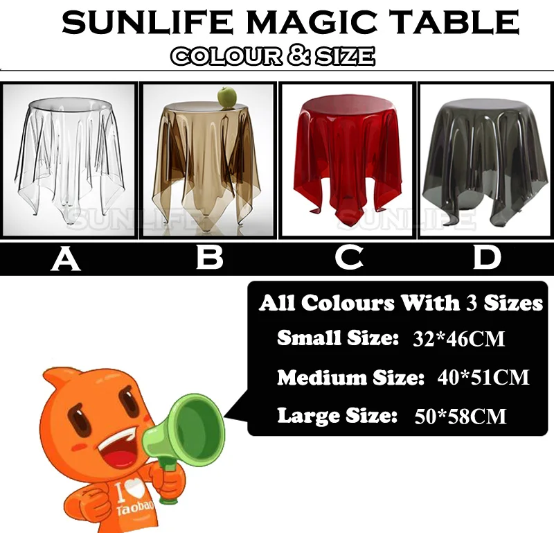 2020 Amazing Illusion Side Table Clear Acrylic Floating Magic Table ...