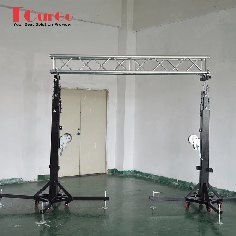 Heavy Duty 7m Lighting Truss Crank Stand Lift Tower Tourgo