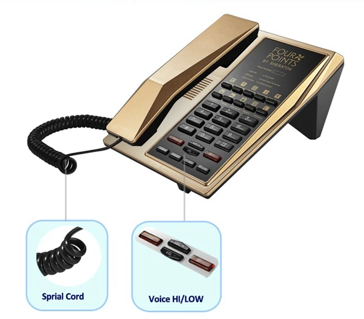 Hotel Landline Guestroom New One Touch Line Hot Sale Large Button ...