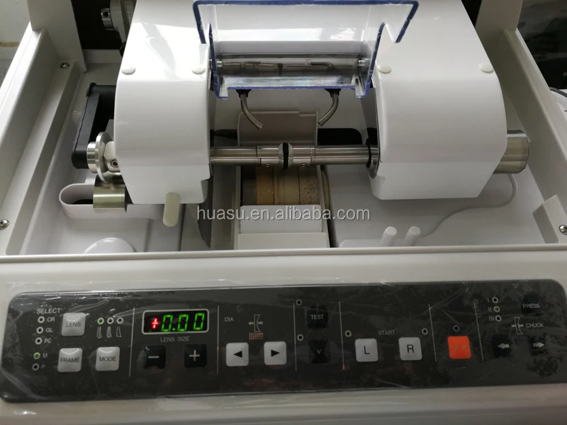 China Automatic Lens Edging Optical Grinding Cutting Machine For Pc Cr ...