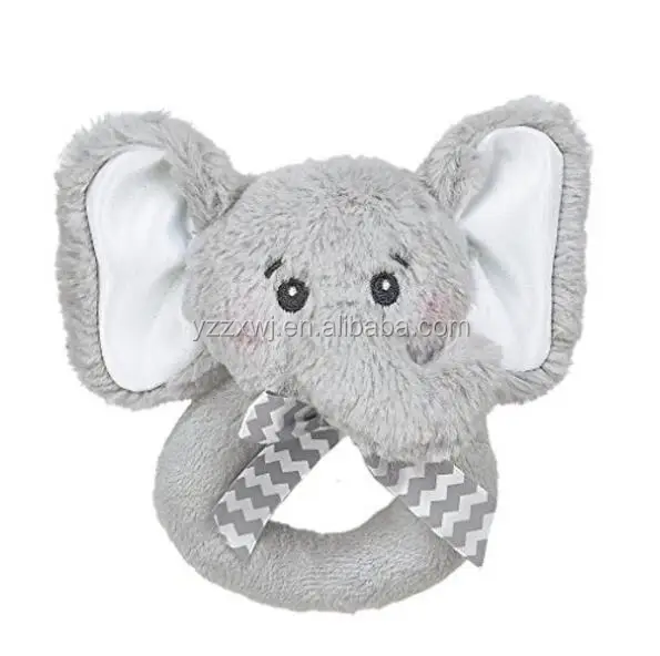 Elephant Animal Plush Hand Rattle Toys Elephant Rattle Custom Baby ...