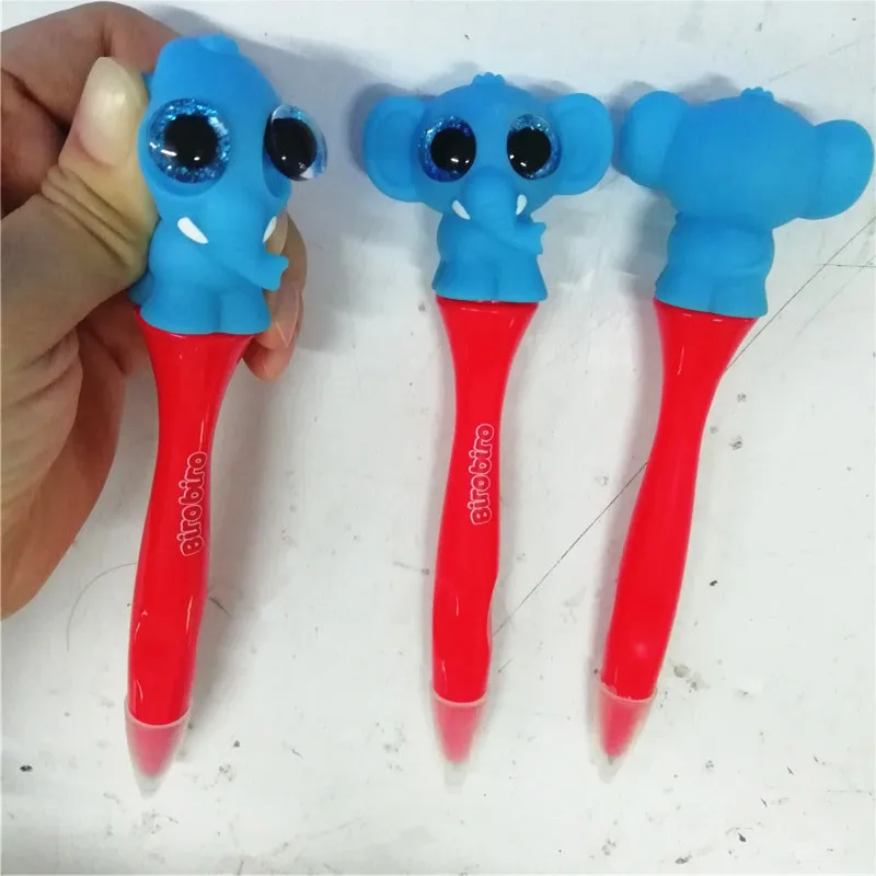 Elephant Bug Eyes Logo Plastic Pen Custom Popeyed Animal Popping Eyes ...