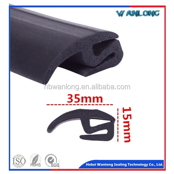 EPDM Rubber Glass Seal for Automotive Window - Durable & Versatile