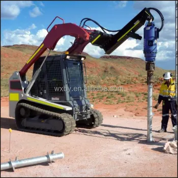 Excavator Piling Drilling Machine Helical Pile Hydraulic Drive - Buy ...
