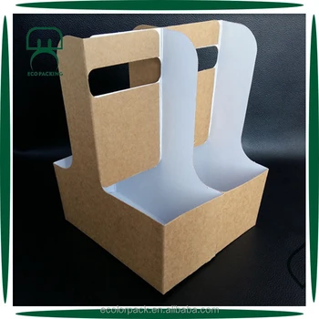 Detachable Cup Holder With Handle Paper Cup Carry Tray - Buy Paper Cup ...