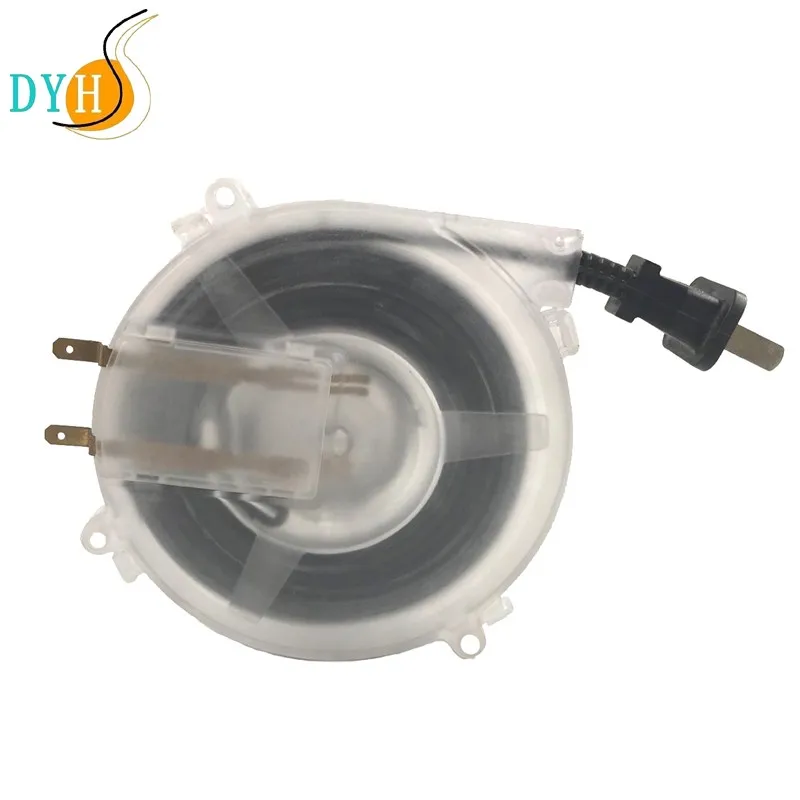 Flat Power Extension Cord 2 M Spring Loaded Retractable Cable Retractor ...