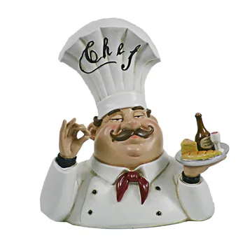 The Fat French Resin Chef For Kitchen Decor - Buy Kitchen Chef Figurine ...