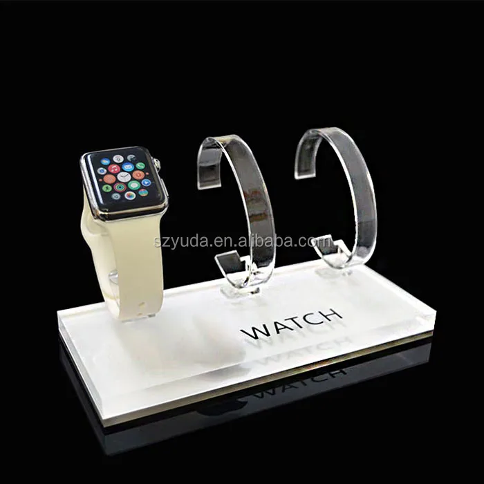 Museum Quality Clear Acrylic 5 Tiers Watch Display Stand