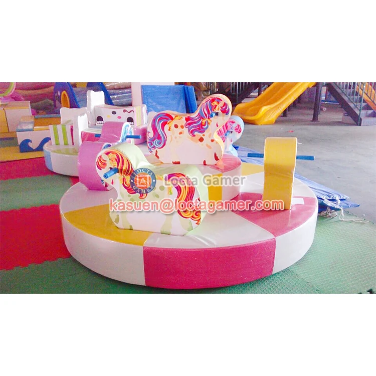 Zhongshan amusement park equipment indoor Kidsland carousel Rotating ...