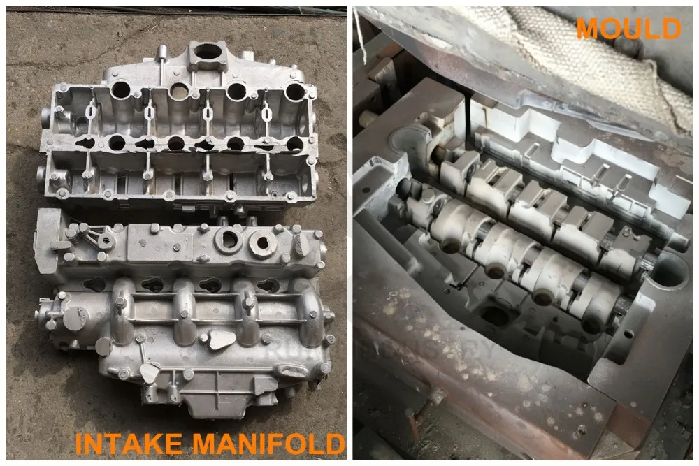 A356 Gravity Casting Aluminum Intake Manifold for BMW