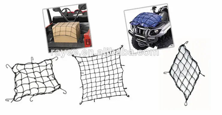 Flat Webbing Cargo Net Trailer Cargo Net 6 Hooks,Roof Wraparound Net ...