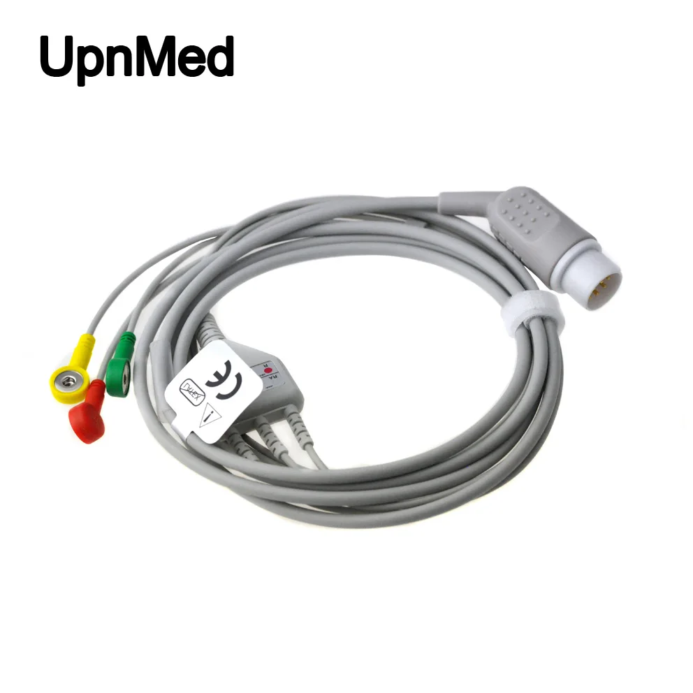 For Philips Ecg Cable With 5 Leadwires,12pins - Buy For Philips Ecg ...