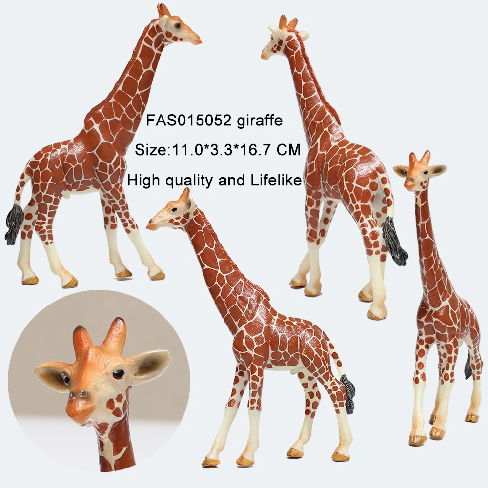 Lifelike Solid Zoo Animal Party Decoration Miniature Figurines Gift ...