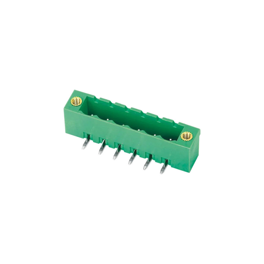 Pcb Right Angle Male With Flange Terminal Plug - Buy Pcb Terminal,Right ...