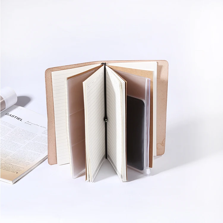 Best Real Handmade Leather Notebook Journal Elastic Band Closure With ...