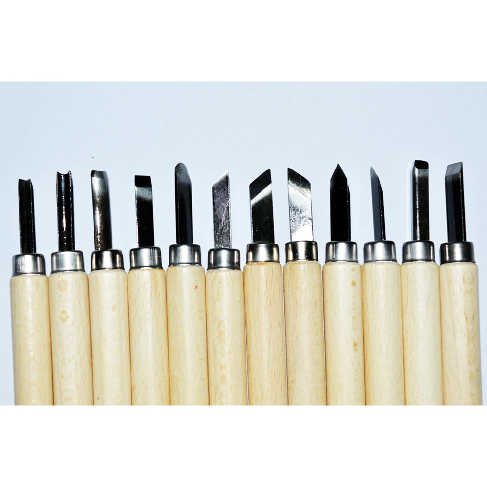 12pcs Wood Handle Carving Tools Set For Artist Craft Carving - Buy ...