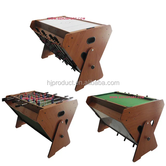 New Arrival 5ft 6ft 7ft 8ft 3 In 1 Rotating Multi Game Table For Adult ...
