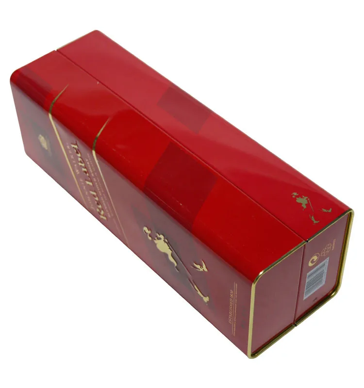 Customized Wine Tin Packing Metal Wine Case Whisky Tin Packaging - Buy ...