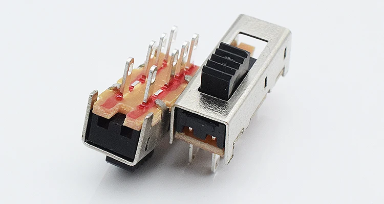 2p4t 2 Poles Slide Switch 4 Positions 4 Way 8 Pin Slide Switch - Buy ...