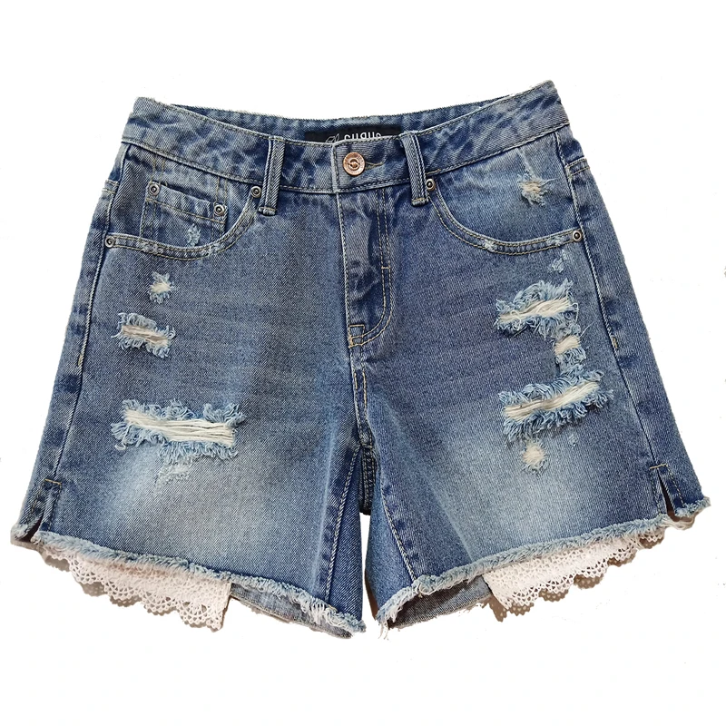 Ripped Young Girls Sexy Half Pants Cotton Girl Sex Hot Fashion Shorts ...