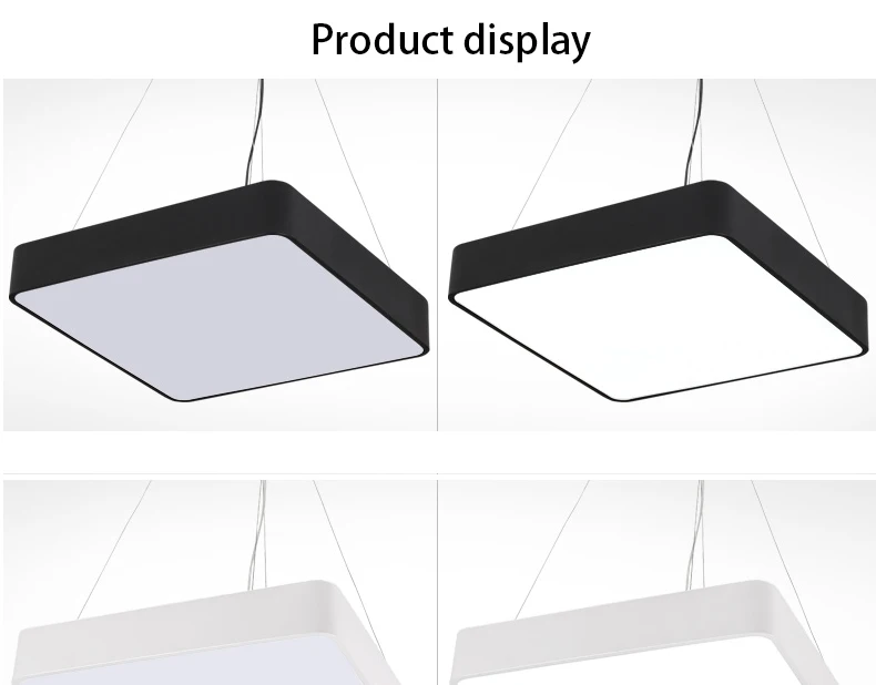 LED Square Super Market Mall Store Ceiling Lamp - Modern Office Lighting