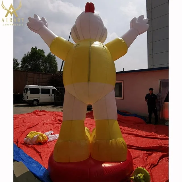 Cool Inflatable Chicken Cartoon Character Fried Chicken Shop Ideas With ...