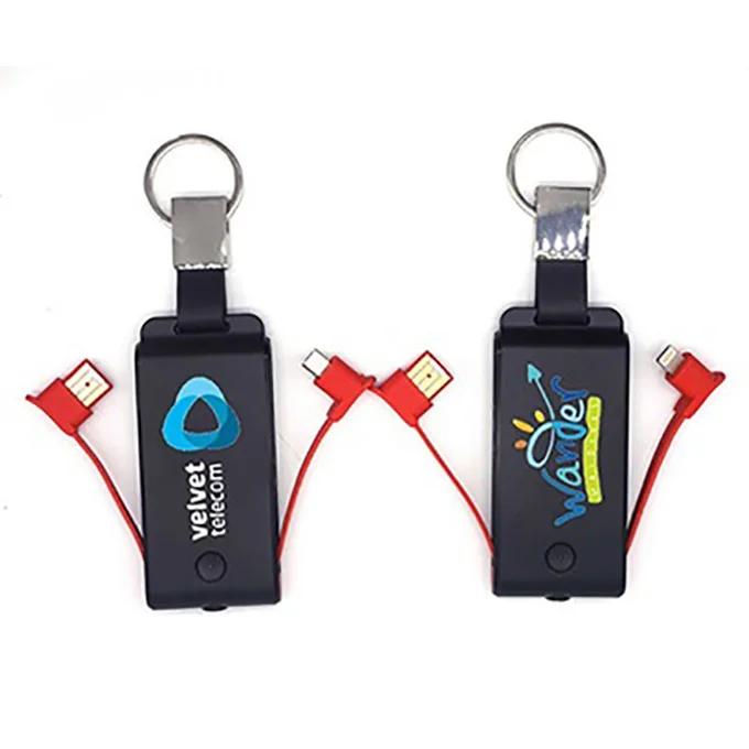 Mini Portable Power Bank,Built-in Cable Power Bank 1500 Mah With ...