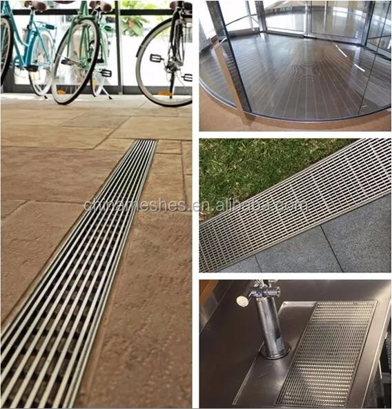 Durable Linear Outdoor Sewer Drain Covers - Stainless Steel