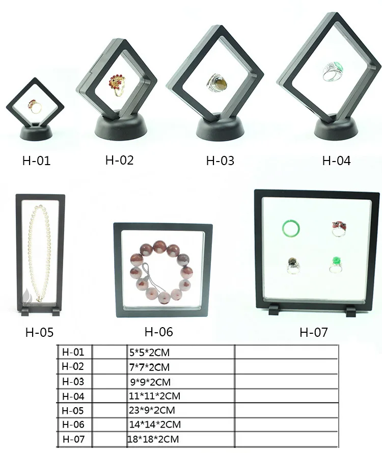 3D Floating Display Frame for Transparent Gift Packaging