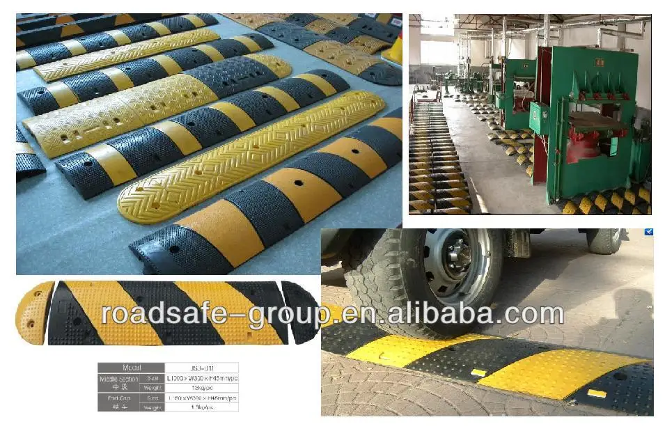 Durable Rubber Speed Bumps - Traffic Control Solutions