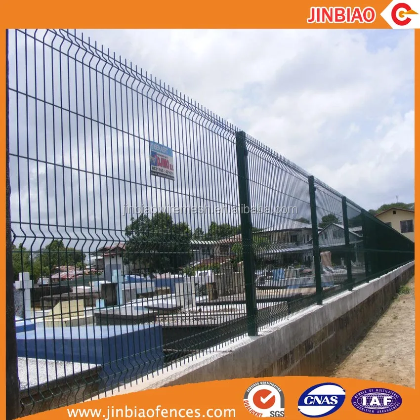 Mesh pannelli di recinzione palo quadrato verde rete metallica saldata ...