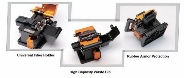 Fusion Splicer Optical Fiber Splicing Machine Cleaver for FTTH Networks ...