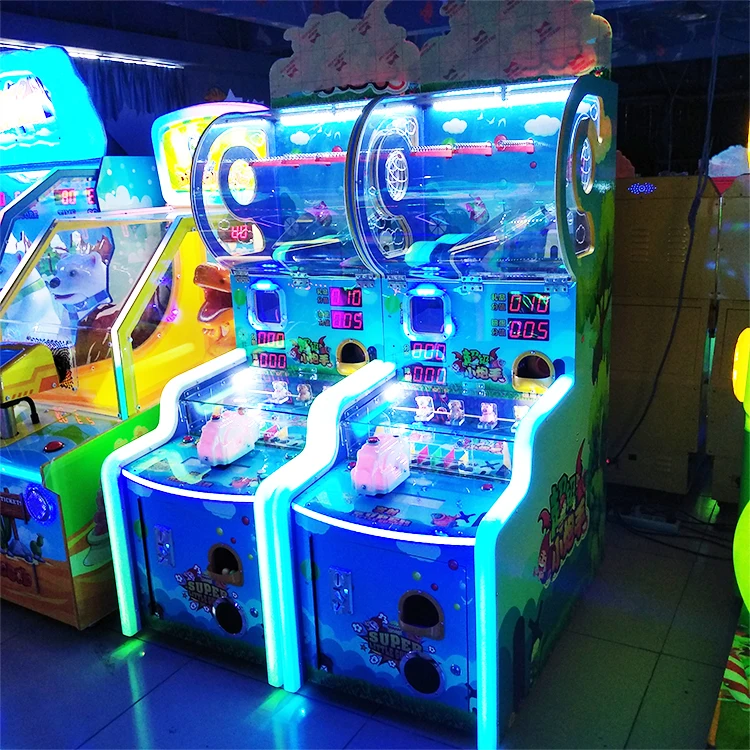 Coin Pusher Kids Arcade Shooting Ball Games Machine