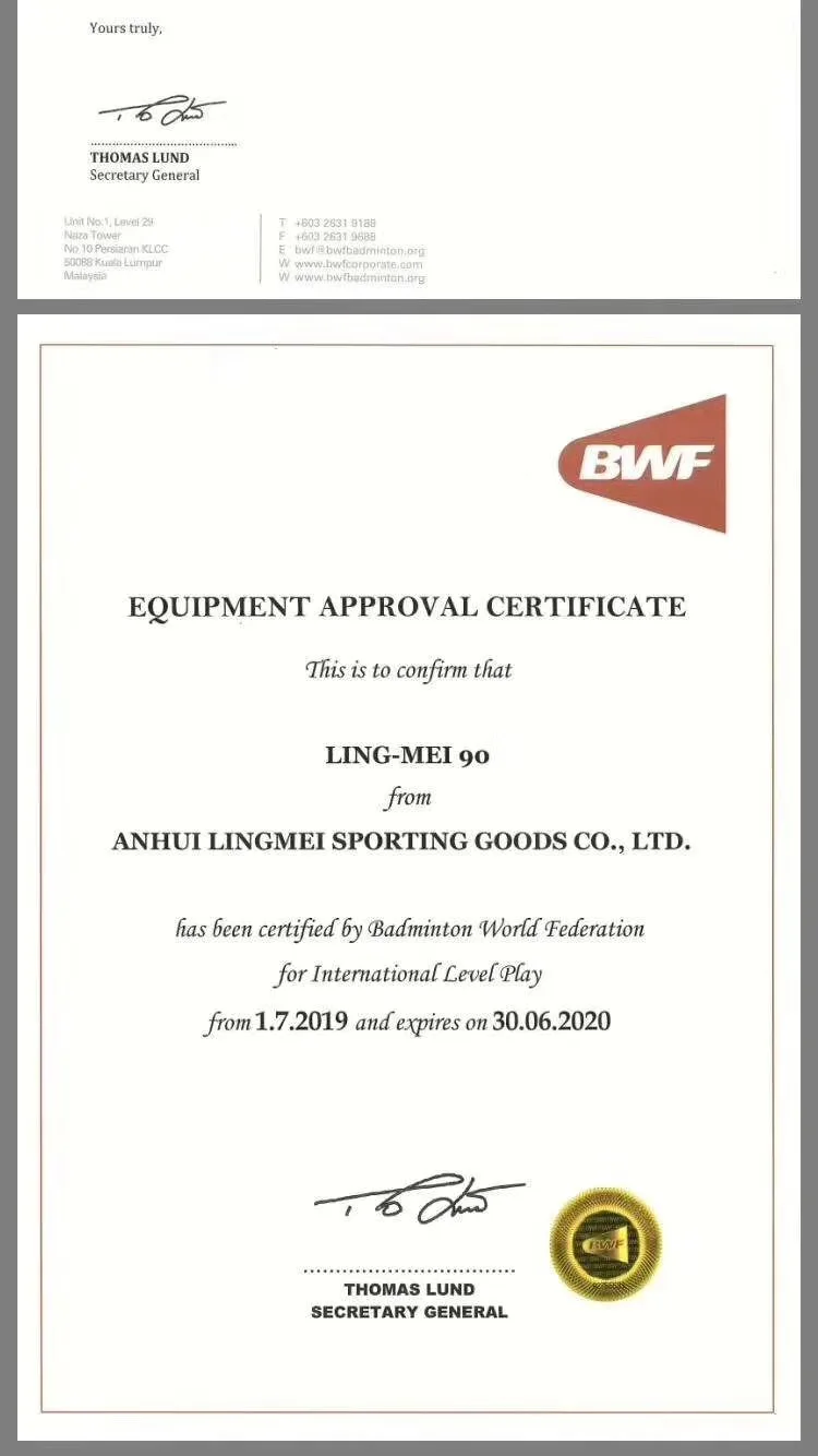 Linemei #90 Model with 2019 BWF Certification - Pure White