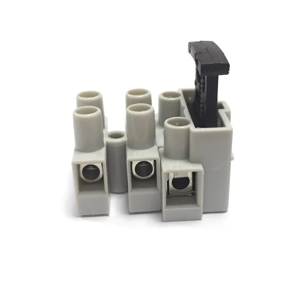 Ft06 3 Pole Fuse Terminal Block With Grounding Plate 250v - Buy 3 Pole ...