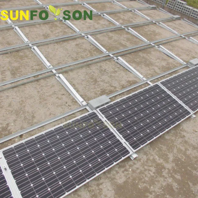 Pemberat Panel Surya Dudukan Aluminium/dudukan Panel Surya Atap Datar ...
