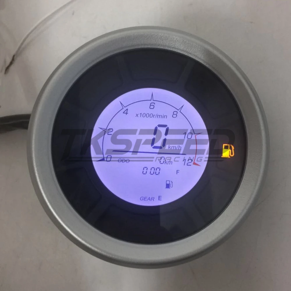 12000rpm 199km/h Lcd Digital 95mm Odometer Speedometer Tachometer Gauge ...