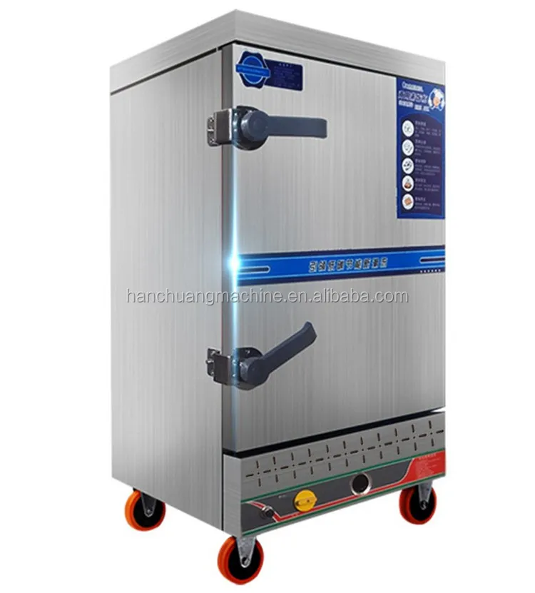 Rice Steamer/ 12 Trays Gas Rice Steaming Cart/ 50kg Rice Steaming ...
